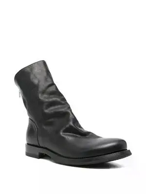 SHOTO Side-zip Leather Boots