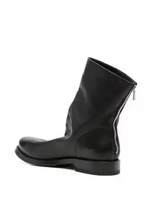 SHOTO Side-zip Leather Boots
