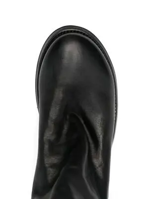 SHOTO Side-zip Leather Boots