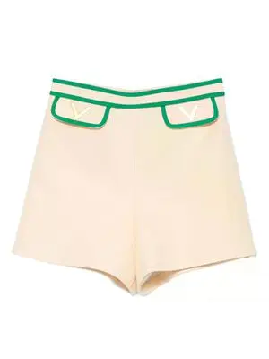 Valentino Garavani V-detail Shorts - Neutrals