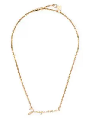 Jacquemus Logo-lettering Necklace - Gold