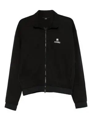 Amiri Embroidered-logo Zip Up Sweatshirt