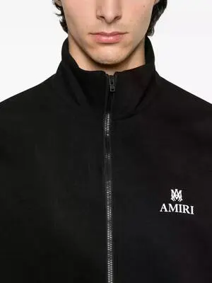 Amiri Embroidered-logo Zip Up Sweatshirt