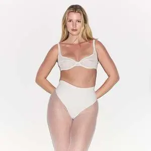 SKIMS Cotton Shapewear High Waisted Thong - Marble