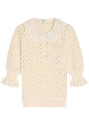 Chloe Scalloped Sweaters For Women