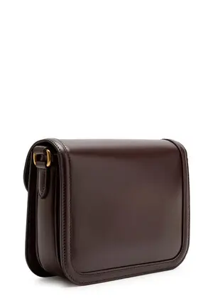 Valentino Garavani 9to5 Small Leather Shoulder Bag - Chocolate