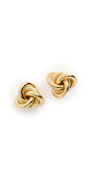 Shashi Knot Stud Earrings - Gold