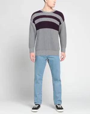 LARDINI Wool Crewneck Sweater - Grey