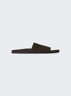 Women's Brown Slides