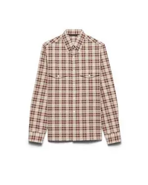 Prada Checked Cotton Button-down Hirt