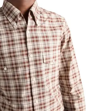 Prada Checked Cotton Button-down Hirt