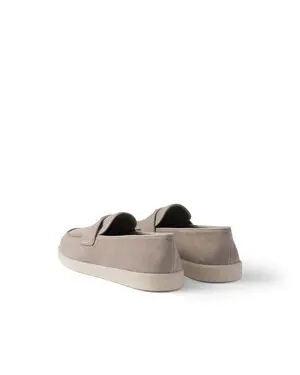 Prada Suede Loafers - Grey