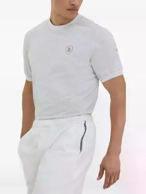 Brunello Cucinelli Logo-embroidered Crew-neck T-shirt