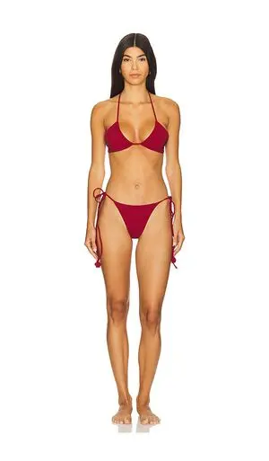 MAYGEL CORONEL Arazo Bikini Set - Carmesi