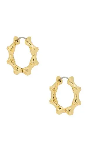 Eddie Borgo Bambu Hoop Earrings - Gold