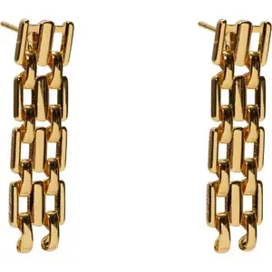 ARGENTO VIVO Panthera Link Linear Drop Earrings