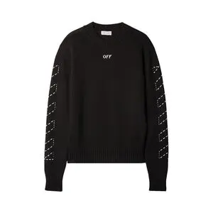 Off-white Medium Knit Sweaters For Women