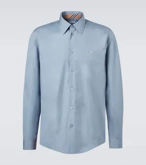 Men's Blue Cotton