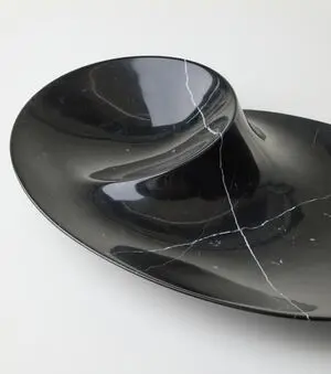 ZAHA HADID DESIGN Swirl L48 Marble Bowl - Black