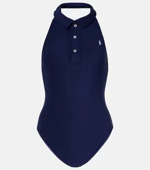 Polo Ralph Lauren Collar Halterneck Bodysuit - Blue