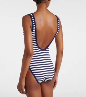 Polo Ralph Lauren Striped Scoop Tank Swimsuit - Blue