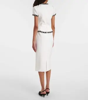 Jenny Packham Bisou Crystal-embellished Midi Dress