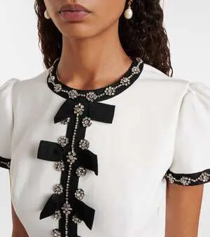 Jenny Packham Bisou Crystal-embellished Midi Dress