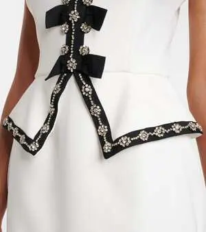 Jenny Packham Bisou Crystal-embellished Midi Dress