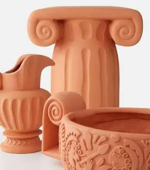 SELETTI Magna Graecia Terracotta Centerpiece Antonio Aric - Orange