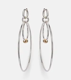SPINELLI KILCOLLIN Echo Sterling And 18kt Gold Hoop Earrings - Silver