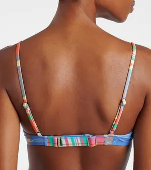 Polo Ralph Lauren Balconette Bikini Top Checked - Multicoloured