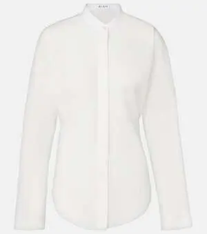 Alaïa Cotton And Linen Shirt - White