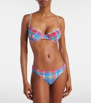 Polo Ralph Lauren Devin Hipster Checked Bikini Bottoms