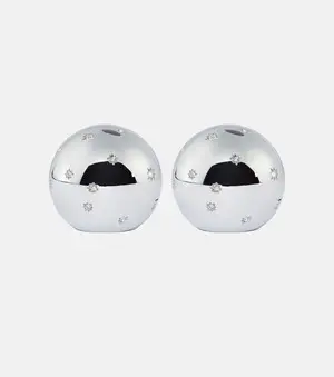 L'Objet Stars Set Of 2 Salt And Pepper Shakers - Silver