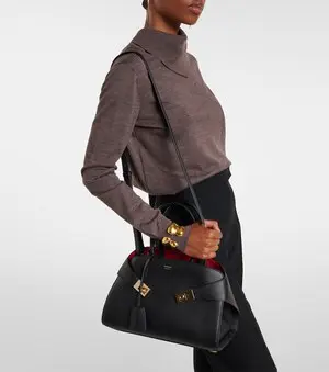 FERRAGAMO Leather Tote Bag - Black