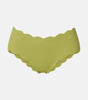 Marysia Spring Scalloped Bikini Bottom - Green