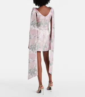 MARKARIAN Gita Floral Brocade Minidress - Pink