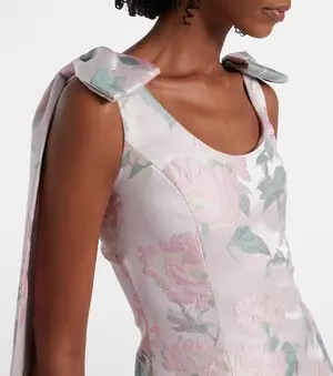 MARKARIAN Gita Floral Brocade Minidress - Pink
