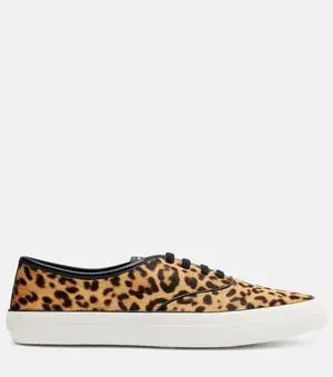 AQUAZZURA Animal-printed Leather Sneakers
