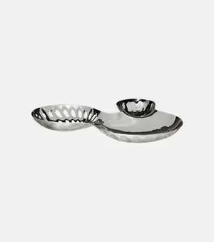 ZAHA HADID DESIGN Cell Stainless Steel Bowl - Silver