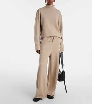JIL SANDER Cashmere Wide-leg Pants
