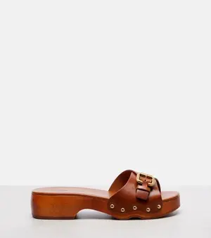 Chloé Jeannette Leather Mules