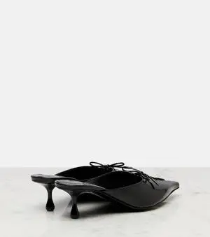 JIMMY CHOO Scarlett 50 Leather Mules - Black