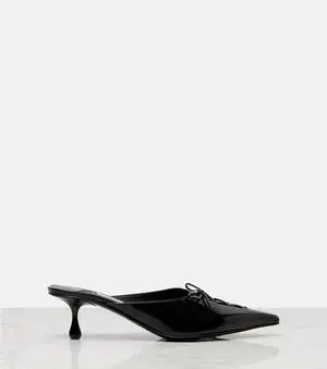 JIMMY CHOO Scarlett 50 Leather Mules - Black