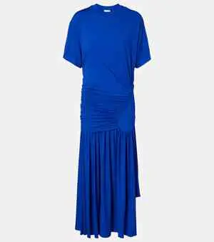 FERRAGAMO Draped Jersey T-shirt Dress
