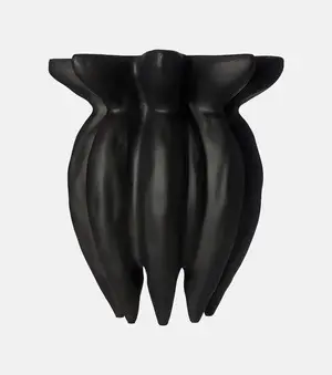 101 COPENHAGEN Lotus Glazed Vase - Black
