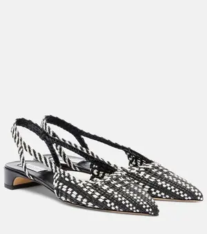 Gabriela Hearst Perro Woven Leather Pumps - Black