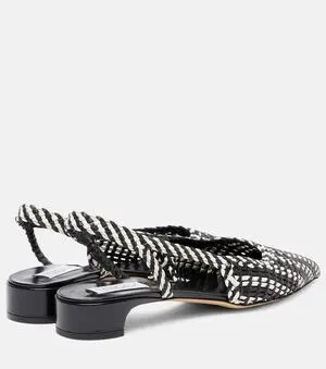 Gabriela Hearst Perro Woven Leather Pumps - Black