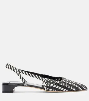 Gabriela Hearst Perro Woven Leather Pumps - Black