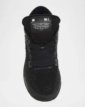 Amiri Ma 1 Crystal Embellished Sneakers - Black